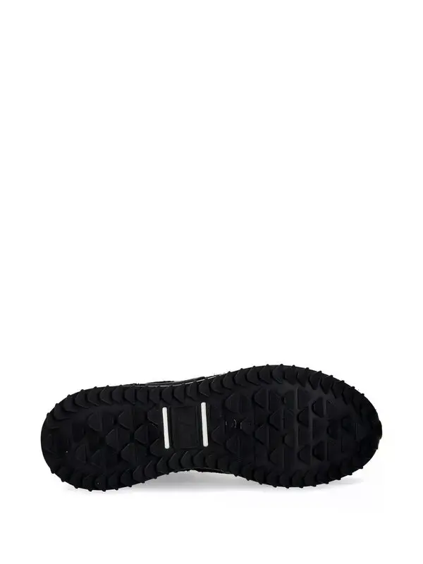 EA7 Logo-print Panelled Sneakers - Black