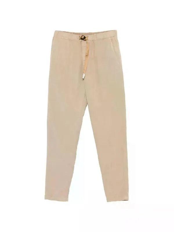 WHITE SAND Greg Belted Trousers - Neutrals