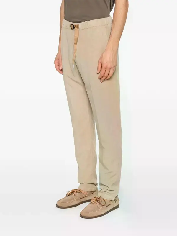 WHITE SAND Greg Belted Trousers - Neutrals
