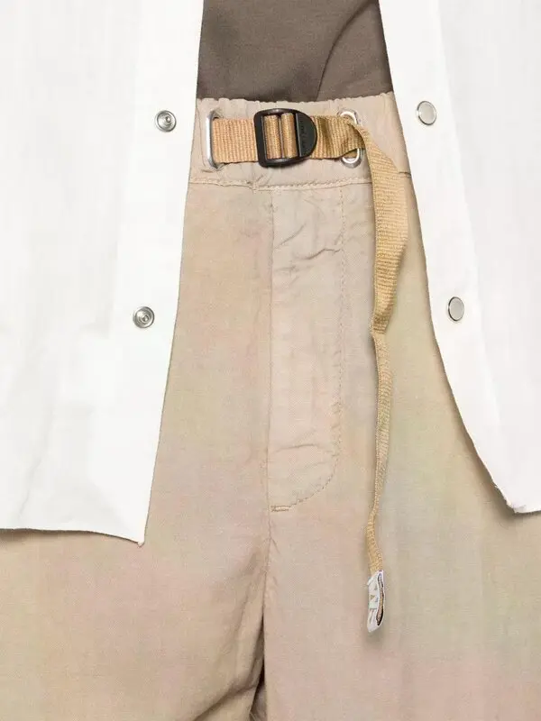 WHITE SAND Greg Belted Trousers - Neutrals