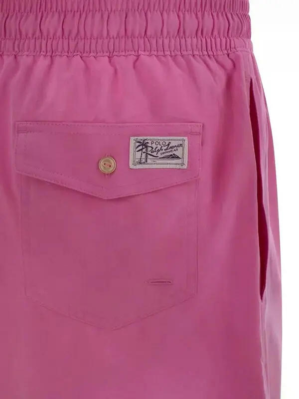 Polo Ralph Lauren Traveler Classic Pocket-patch Trunks - Pink