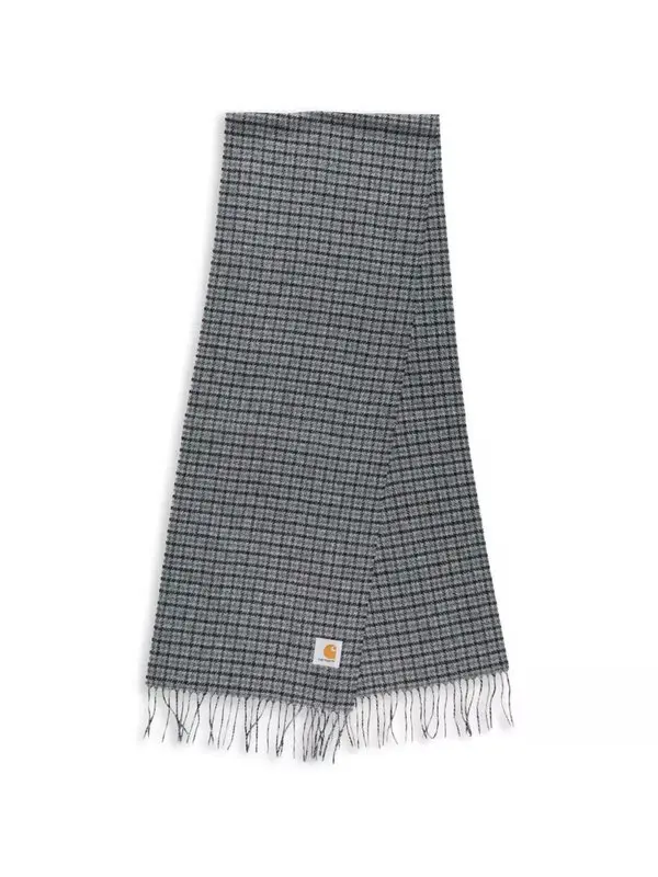 Carhartt Work In Progress Checked Fringed Scarf