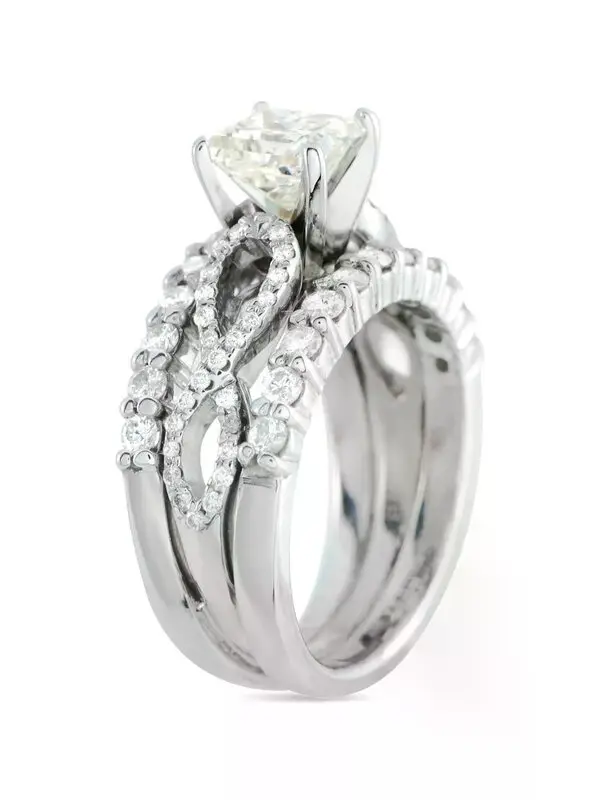 LB EXCLUSIVE 14k White Gold Diamond Ring