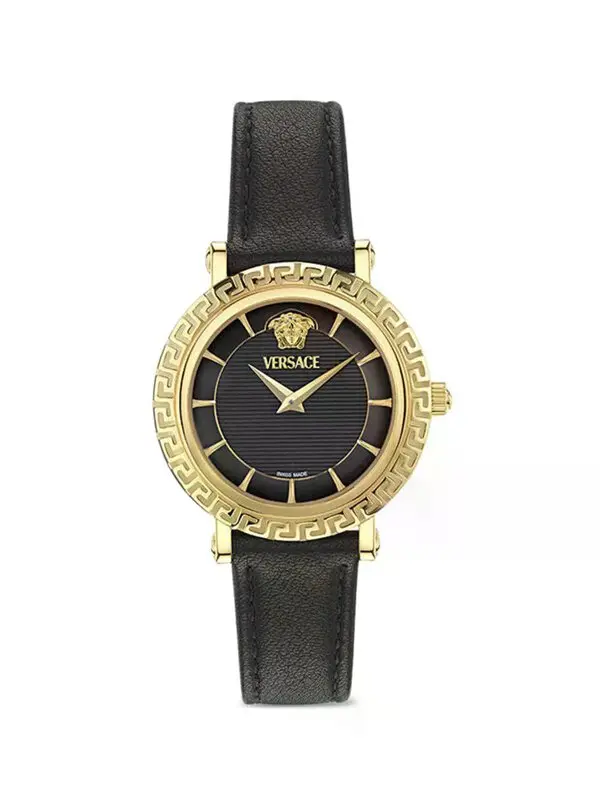 Versace Greca Sphere Nova 35mm Watch - Black