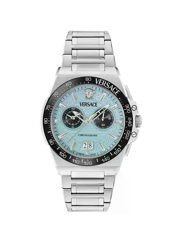 Versace Greca Reaction 43mm Watch - Blue