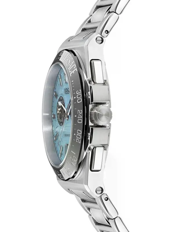 Versace Greca Reaction 43mm Watch - Blue