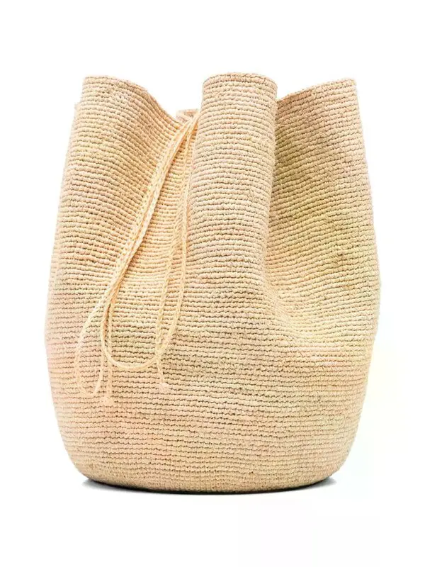 Ruslan Baginskiy Tie-detailed Bucket Bag - Neutrals