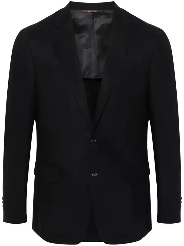 Canali Single-breasted Blazer - Blue