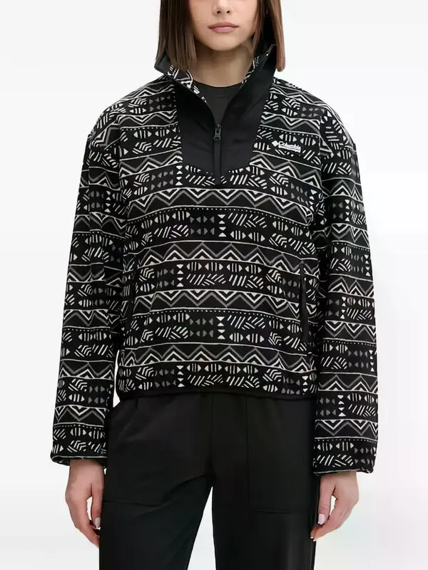 Columbia Patterned Zip-up Top