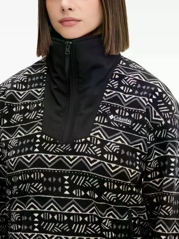 Columbia Patterned Zip-up Top