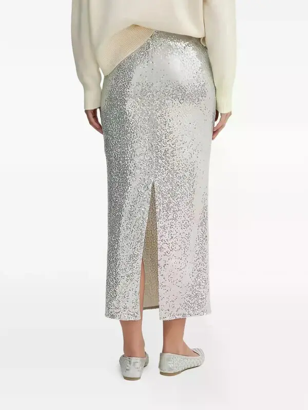 BENETTON Sequin-embellished Midi Skirt