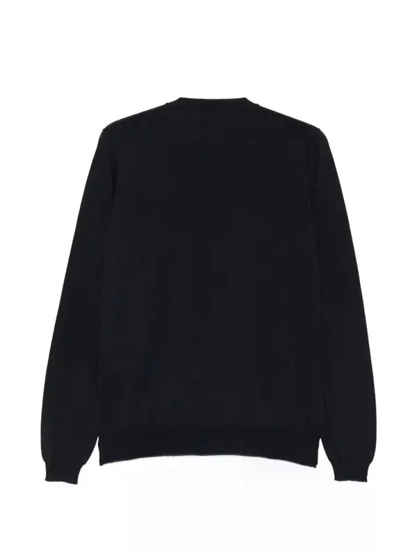 Alpha Studio Buttoned V-neck Cardigan - Blue