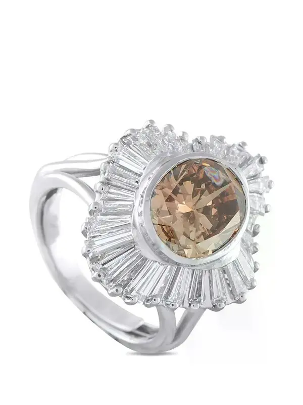 LB EXCLUSIVE Platinum Ballerina Diamond Ring - Silver