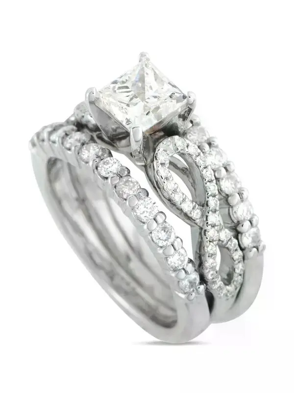 LB EXCLUSIVE 14k White Gold 1.69ct Diamond Ring - Silver