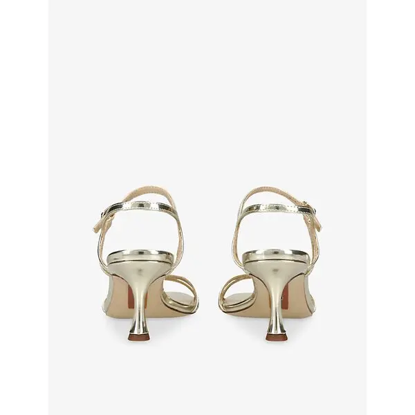 Sam Edelman Presley Leather Heeled Sandals - Gold