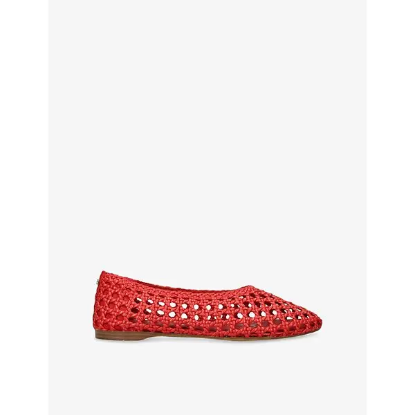 Sam Edelman Shira Leather Ballet Flats - Red