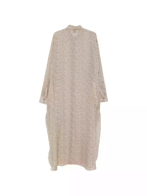 ALYSI Polka-dot Shirt Midi Dress