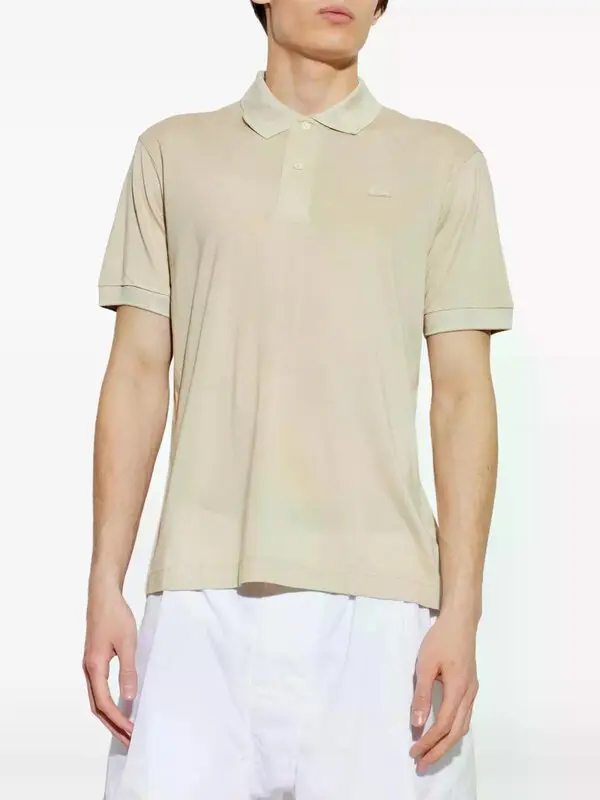Lacoste Logo-motif Polo Shirt - Neutrals
