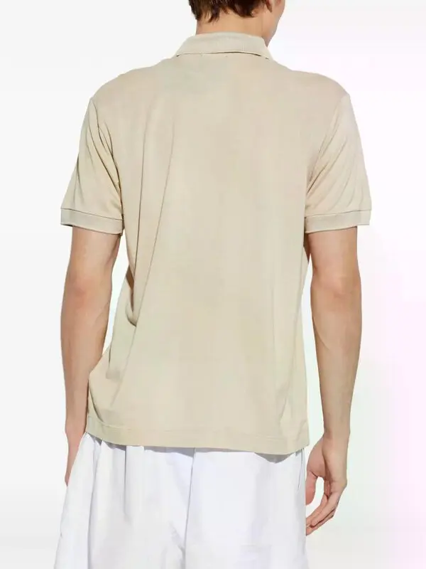 Lacoste Logo-motif Polo Shirt - Neutrals