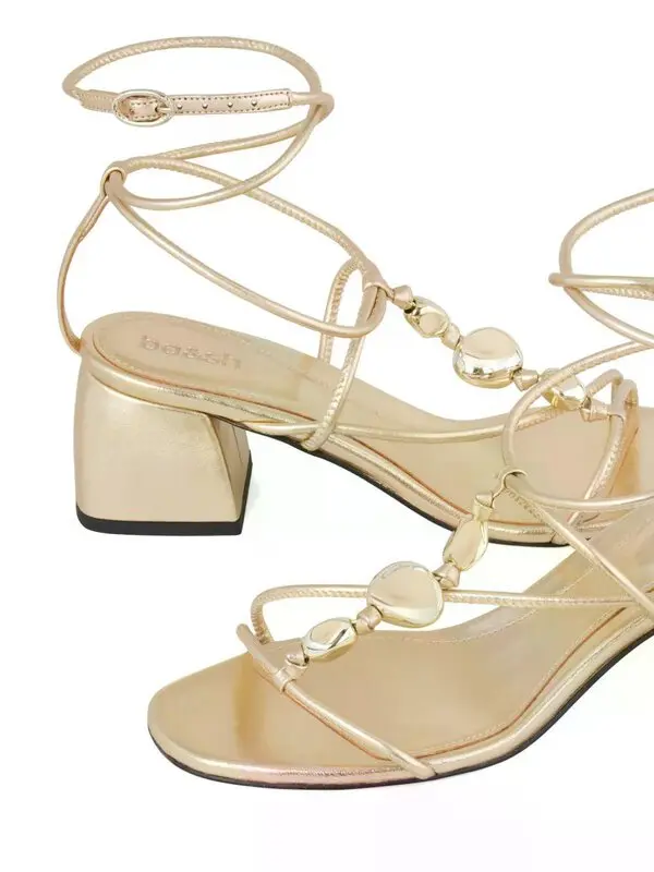 Ba&sh Caya Beaded Strappy Sandals