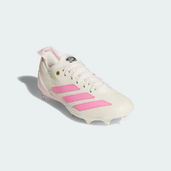 Adidas Adizero Electric+ Ii Rodeo Football Cleats - Cream White / Bliss Pink / Clear Pink