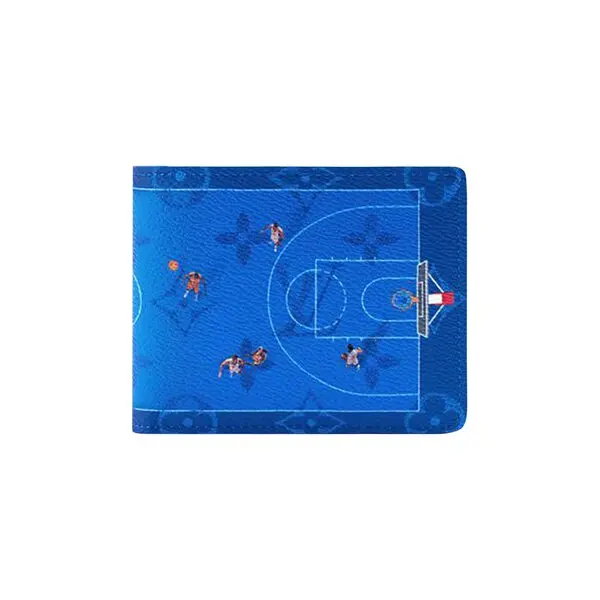 LOUIS VUITTON Slender Wallet 'basketball Monogram Canvas - Blue