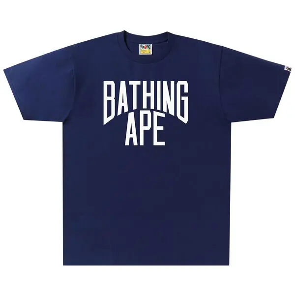 A BATHING APE Bicolor Nyc Logo Tee - Blue