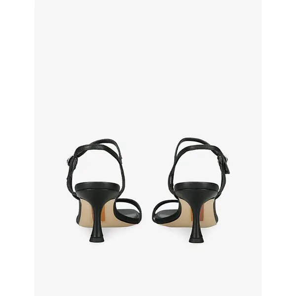 Sam Edelman Leather Heeled Sandals - Black