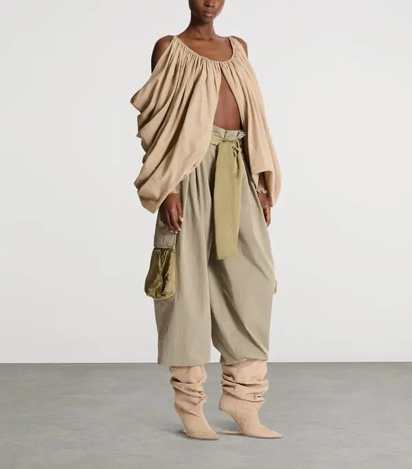 Balmain Strappy Blouse - Beige