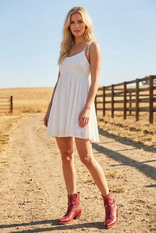 MALIBU BEACH Premium Western Leather Boots