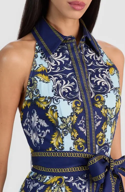 Alice + Olivia Lucy Print Mini Shirtdress