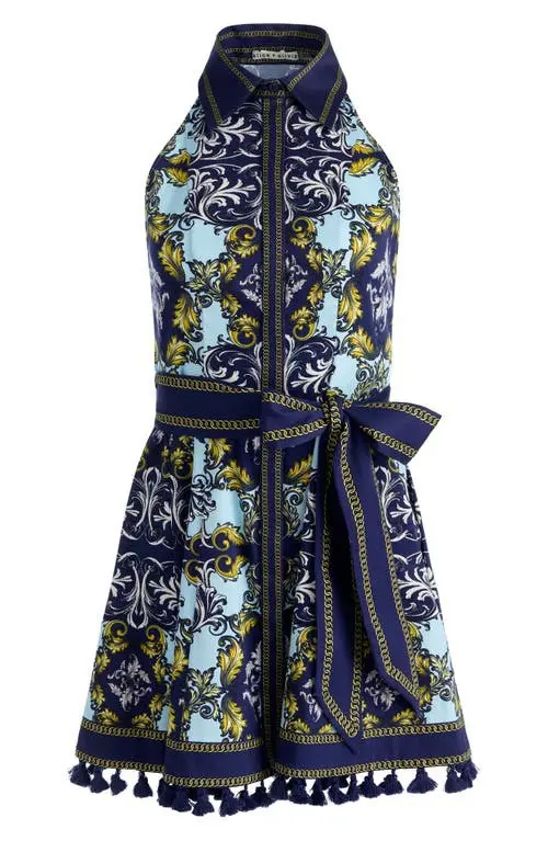 Alice + Olivia Lucy Print Mini Shirtdress
