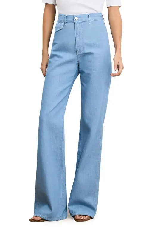 Veronica Beard Crosbie High-waist Wide-leg Jeans - Bayside
