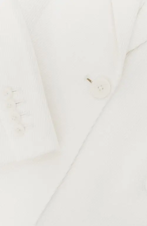 REISS Alyx Texture One-button Linen-blend Blazer