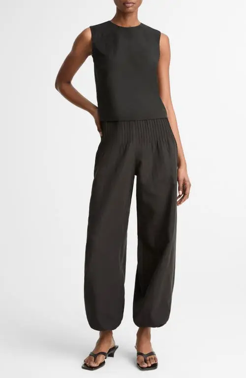 Vince Sleeveless Crop Top - Black