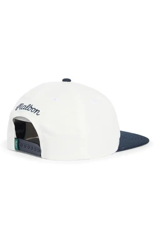 MALBON Palmera Patch Snapback Baseball Cap - White