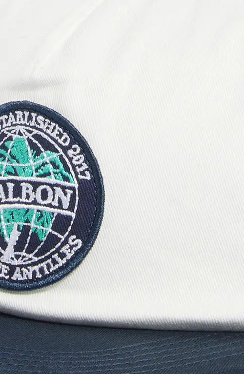 MALBON Palmera Patch Snapback Baseball Cap - White