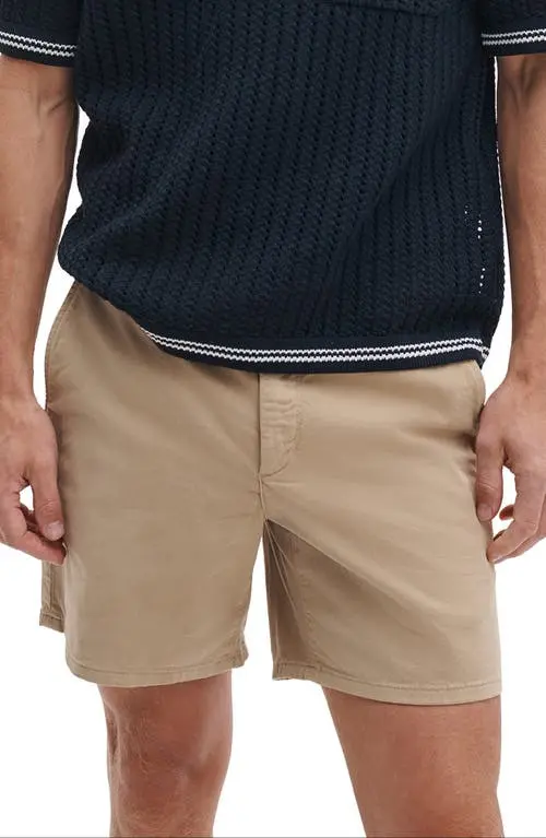 Rag & Bone Standard Cotton Stretch Twill Chino Shorts - Khaki