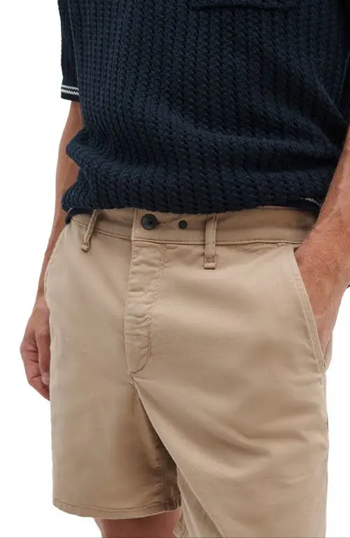 Rag & Bone Standard Cotton Stretch Twill Chino Shorts - Khaki
