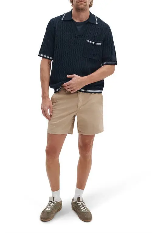 Rag & Bone Standard Cotton Stretch Twill Chino Shorts - Khaki