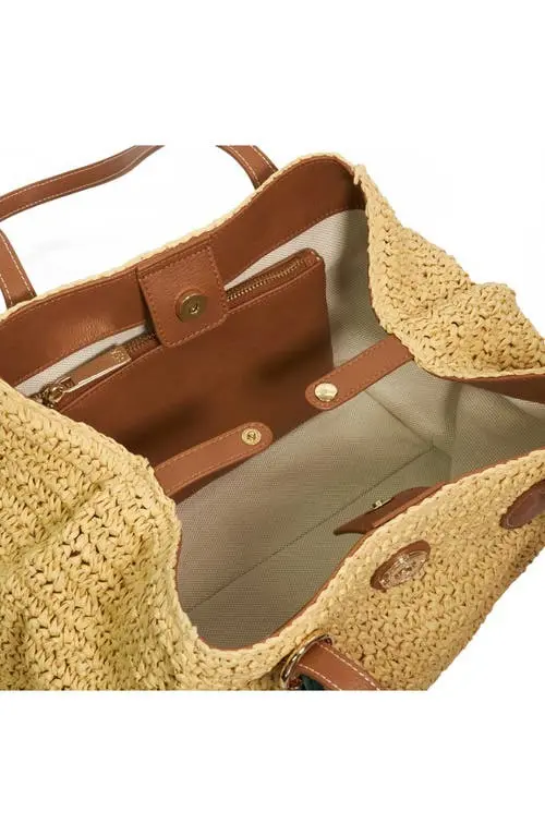 Dune London Raffia Satchel With Removable Pouch