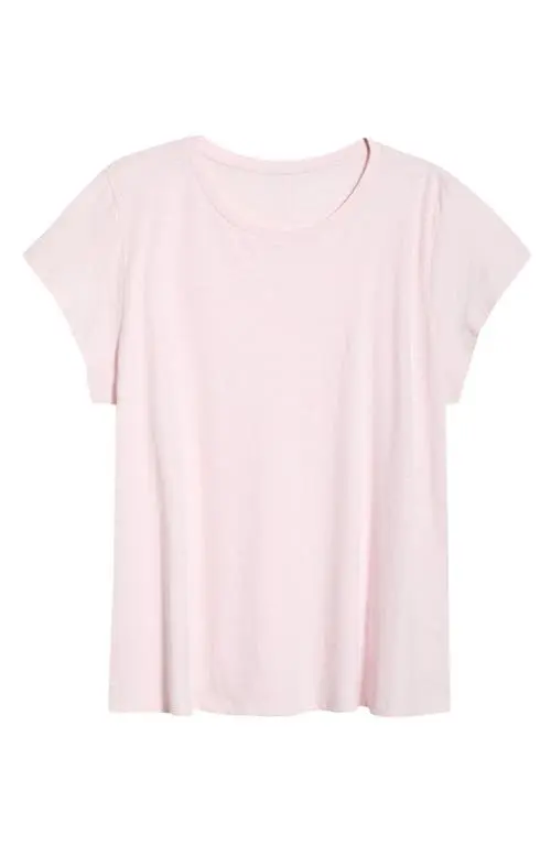 Eileen Fisher Crewneck Organic Cotton T-shirt - Crystal Pink