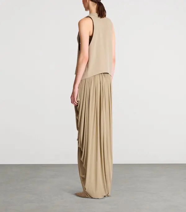 Balmain Linen-cotton Oversized Waistcoat - Beige