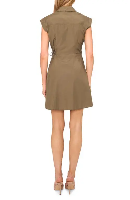 Halogen Pleated Wrap Mini Dress