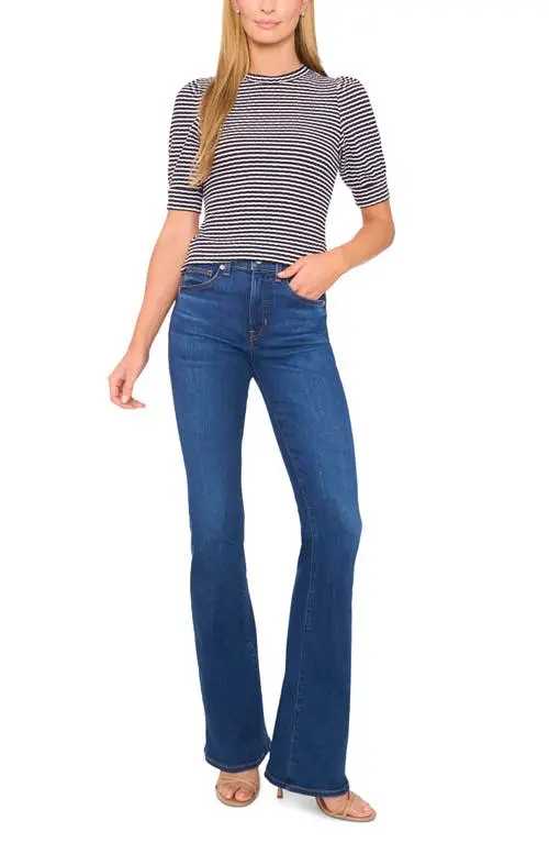 Halogen Stripe Puff Sleeve T-shirt