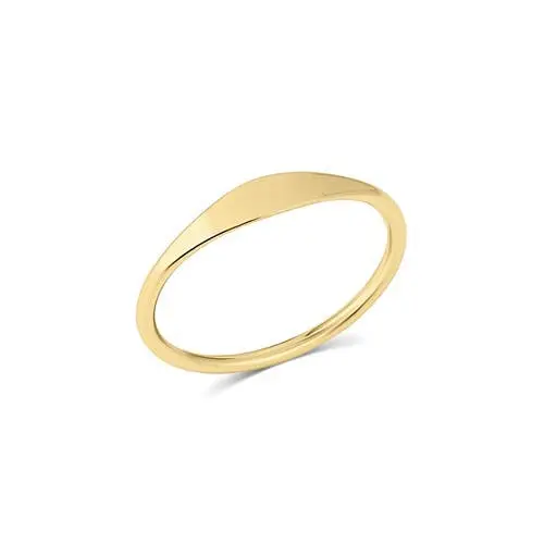 SET & STONES Juliette Signet Ring - Gold