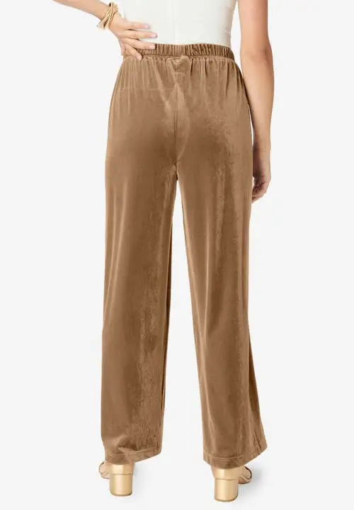 Roaman's Wide Leg Pants - Emerald Green