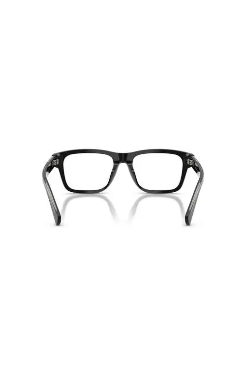 Dolce & Gabbana 53mm Rectangle Eyeglasses - Black