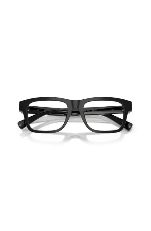 Dolce & Gabbana 53mm Rectangle Eyeglasses - Black
