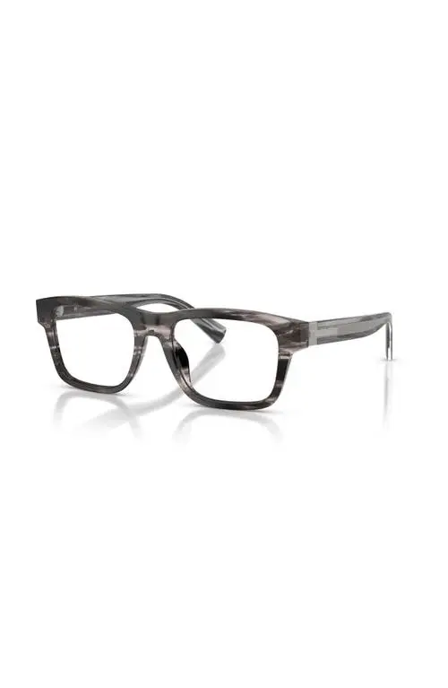 Dolce & Gabbana 53mm Rectangle Eyeglasses - Grey